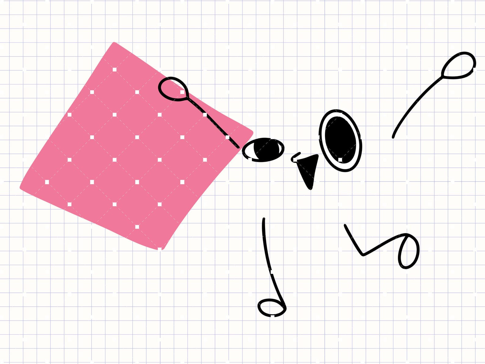 Funny Square Cartoon Clipart, Shape Characters SVG, Cute Geometric ...