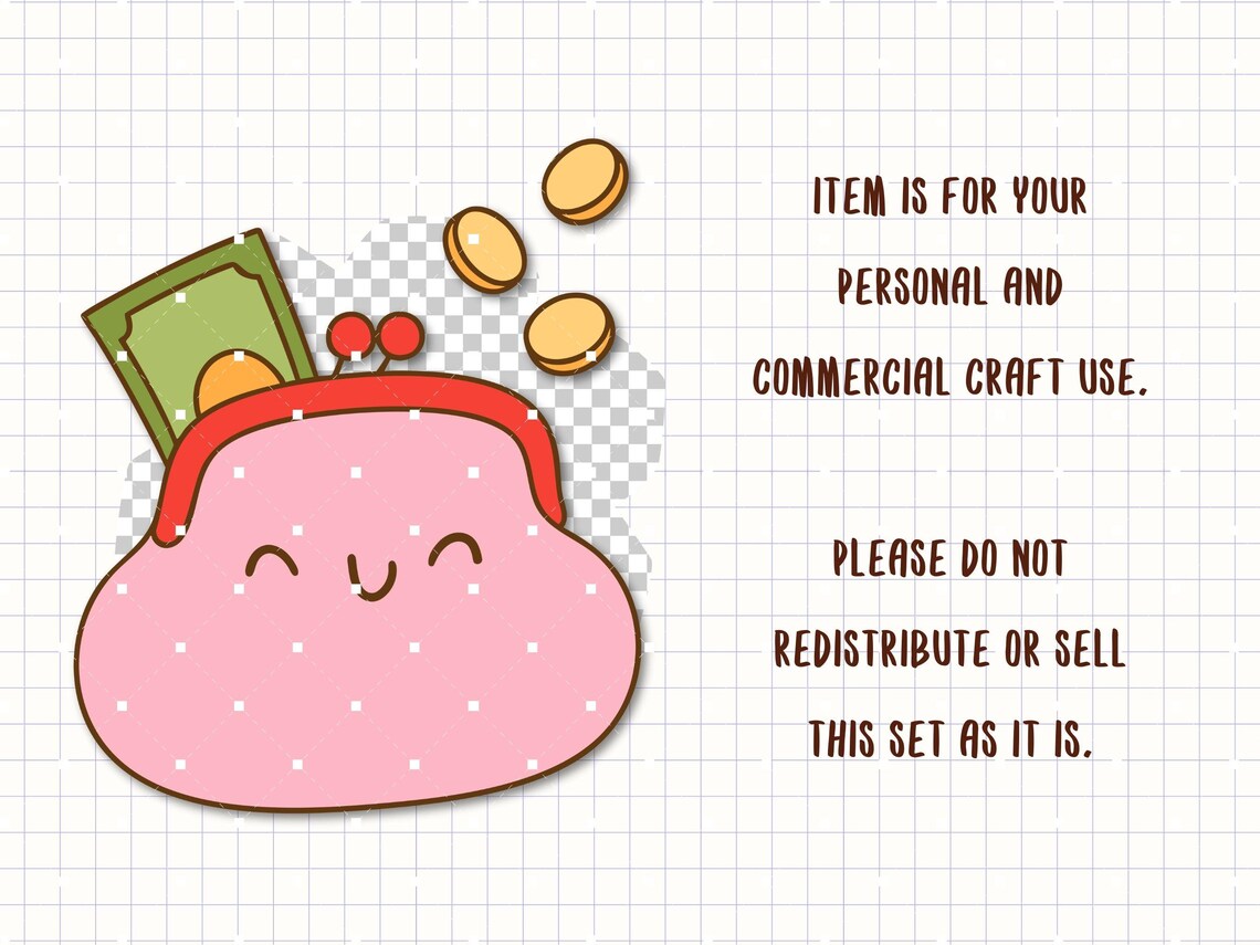 Cute Money SVG Bundle, Kawaii Finance Clipart Set, Savings Piggy Bank ...
