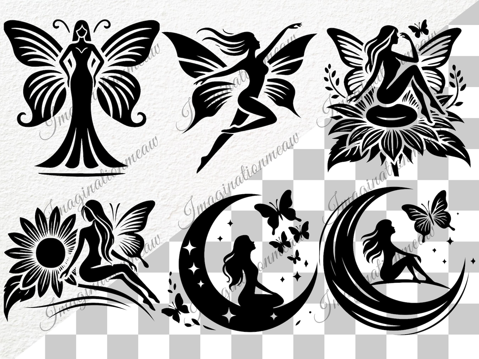 Woman and Butterfly Svg, Woman Silhouette Svg, Lady Silhouette Svg ...