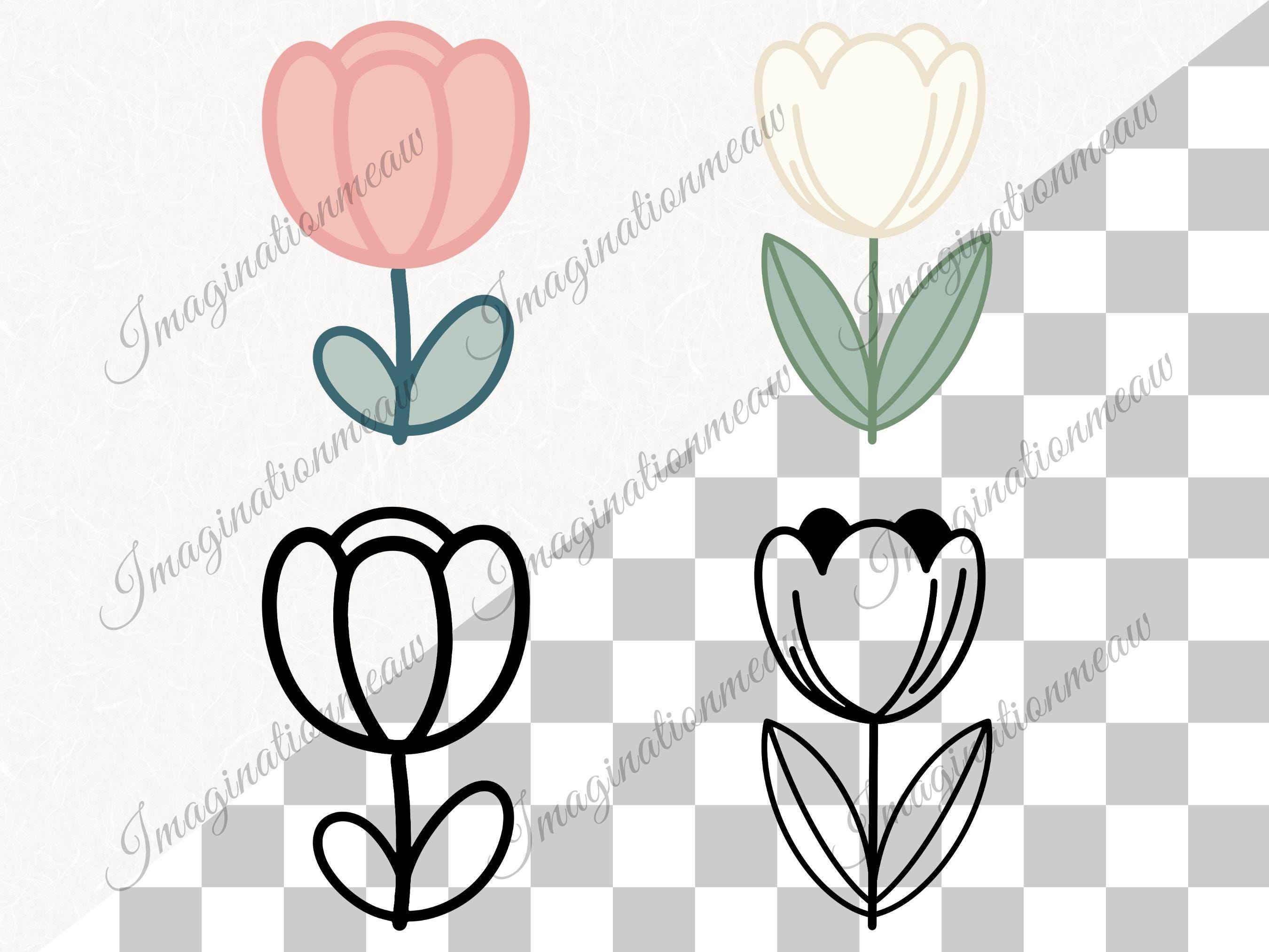 Tulip Svg, Tulips Flower Svg, Flower Decoration Svg, Floral Svg ...