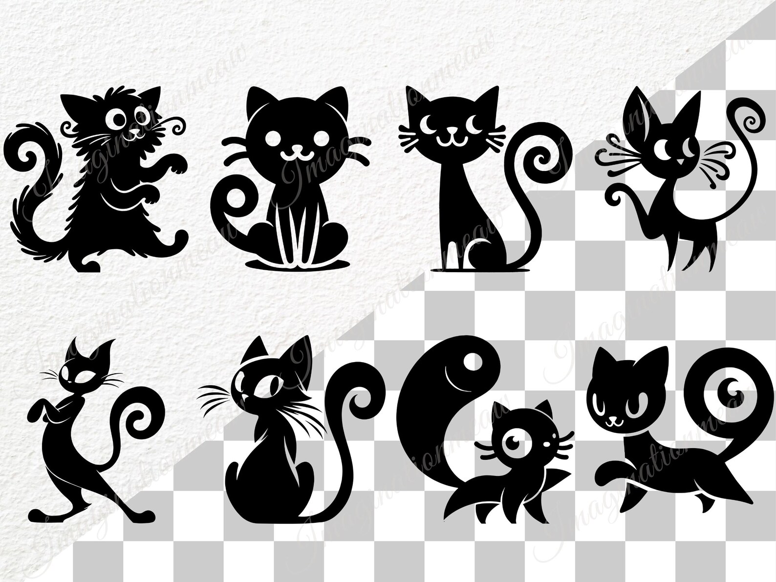 Cat SVG Bundle, Funny Cat Svg, Cute Cat PNG, Cat Clipart, Kitten Svg ...