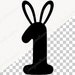 Rabbit Alphabet SVG, Rabbit Numbers Svg, Easter Bunny Alphabet SVG ...