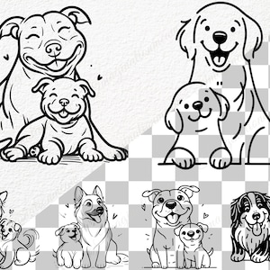 Dog Svg, Dog SVG Bundle, Family Dog Svg, Dog Breeds Svg, Biting Lips ...