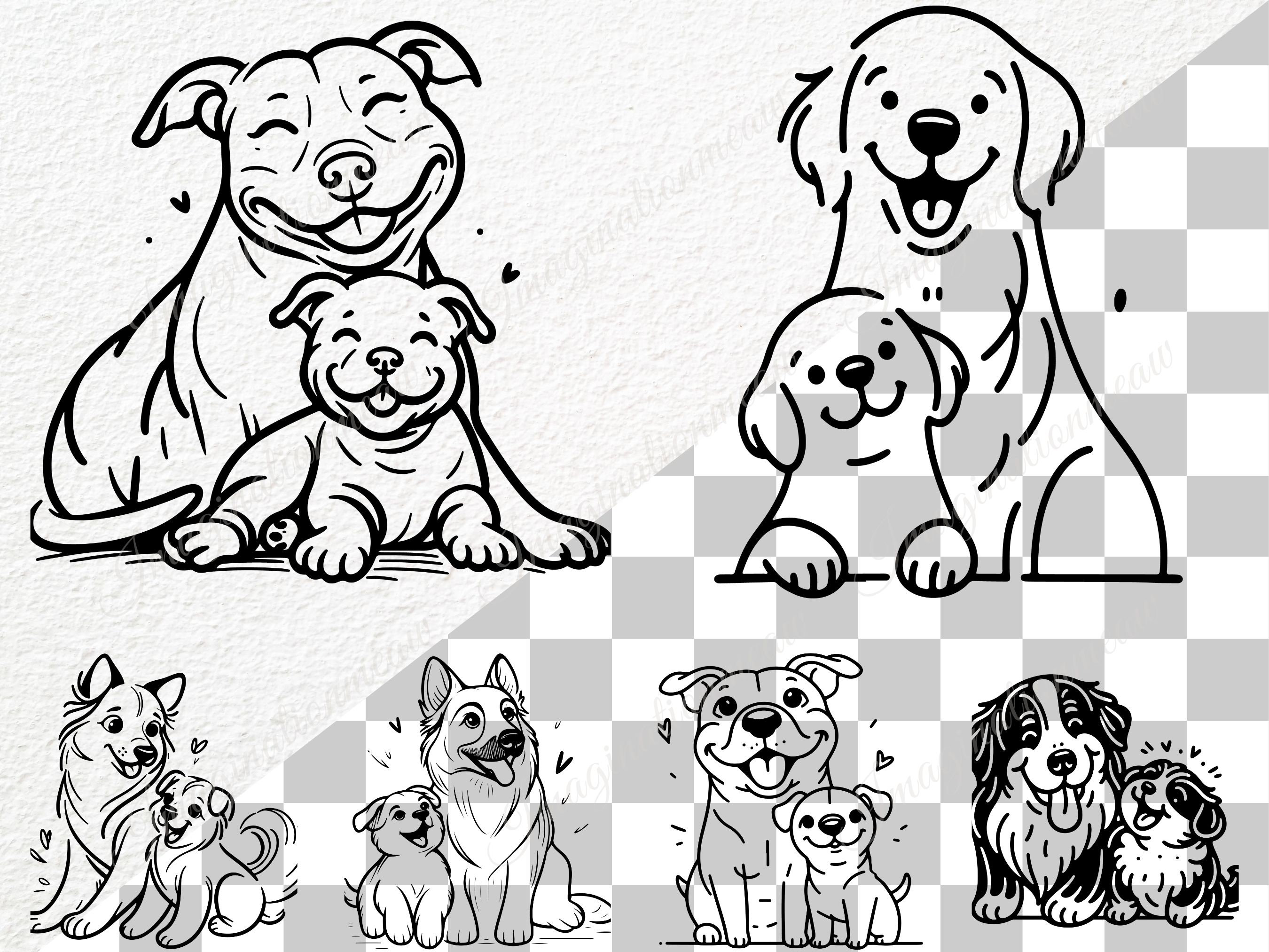 Dog Svg, Dog SVG Bundle, Family Dog Svg, Dog Breeds Svg, Biting Lips ...
