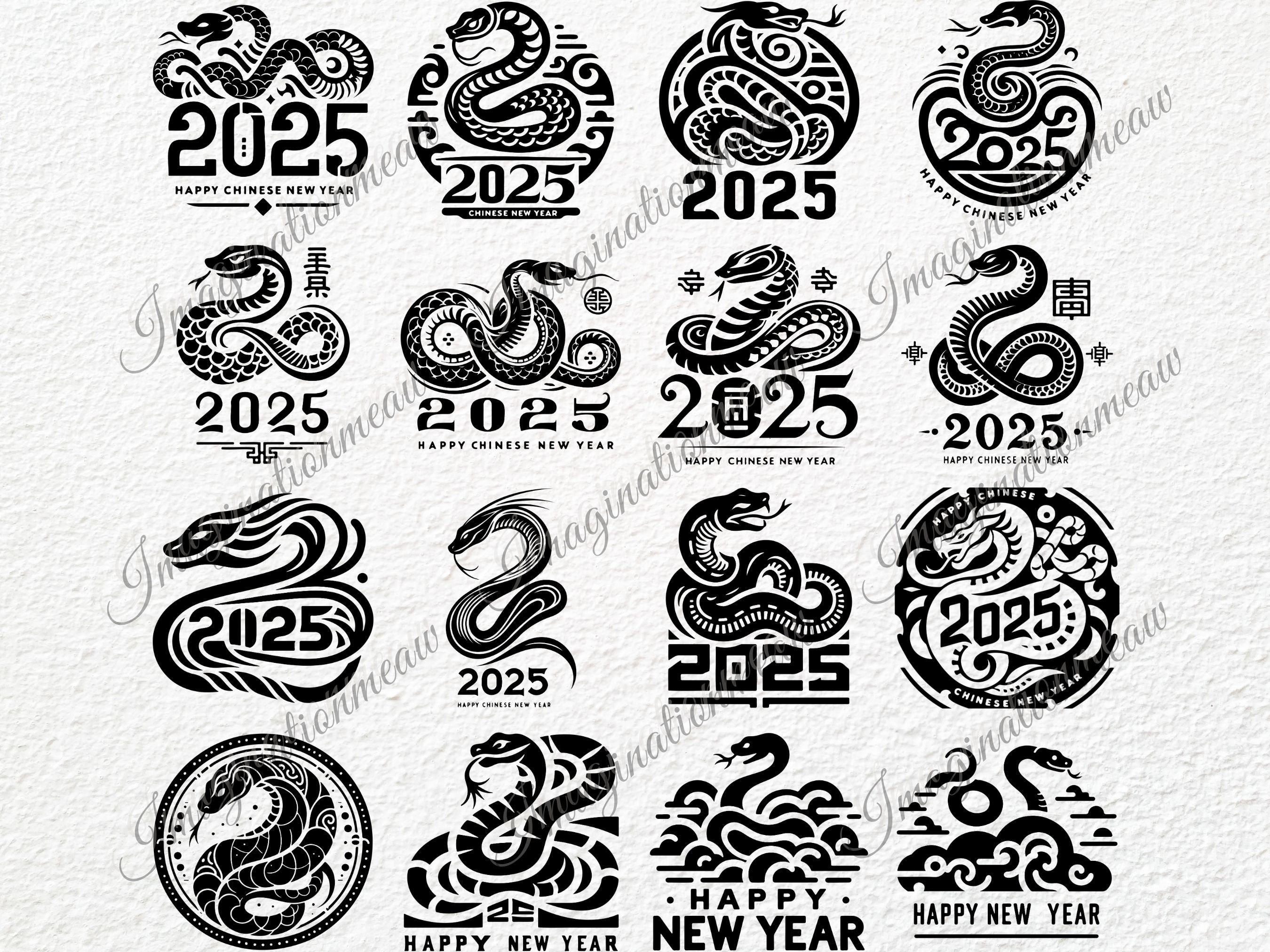 2025 Snake SVG, Year of the Snake 2025 Svg, Chinese New Year, Chinese ...