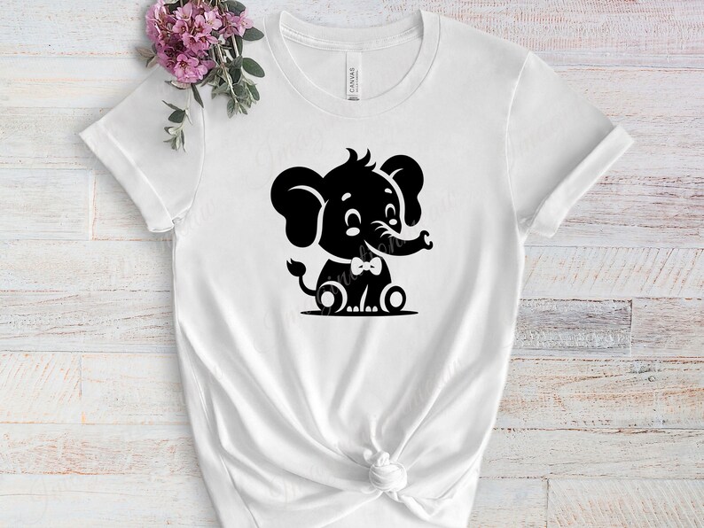 Baby Elephant Svg, Girl Elephant, Boy Elephant, Cute Elephant Svg, Baby ...