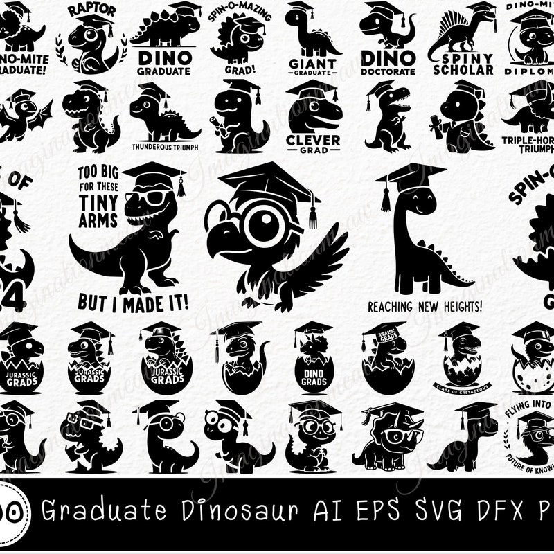 Dinosaur Graduation - Etsy