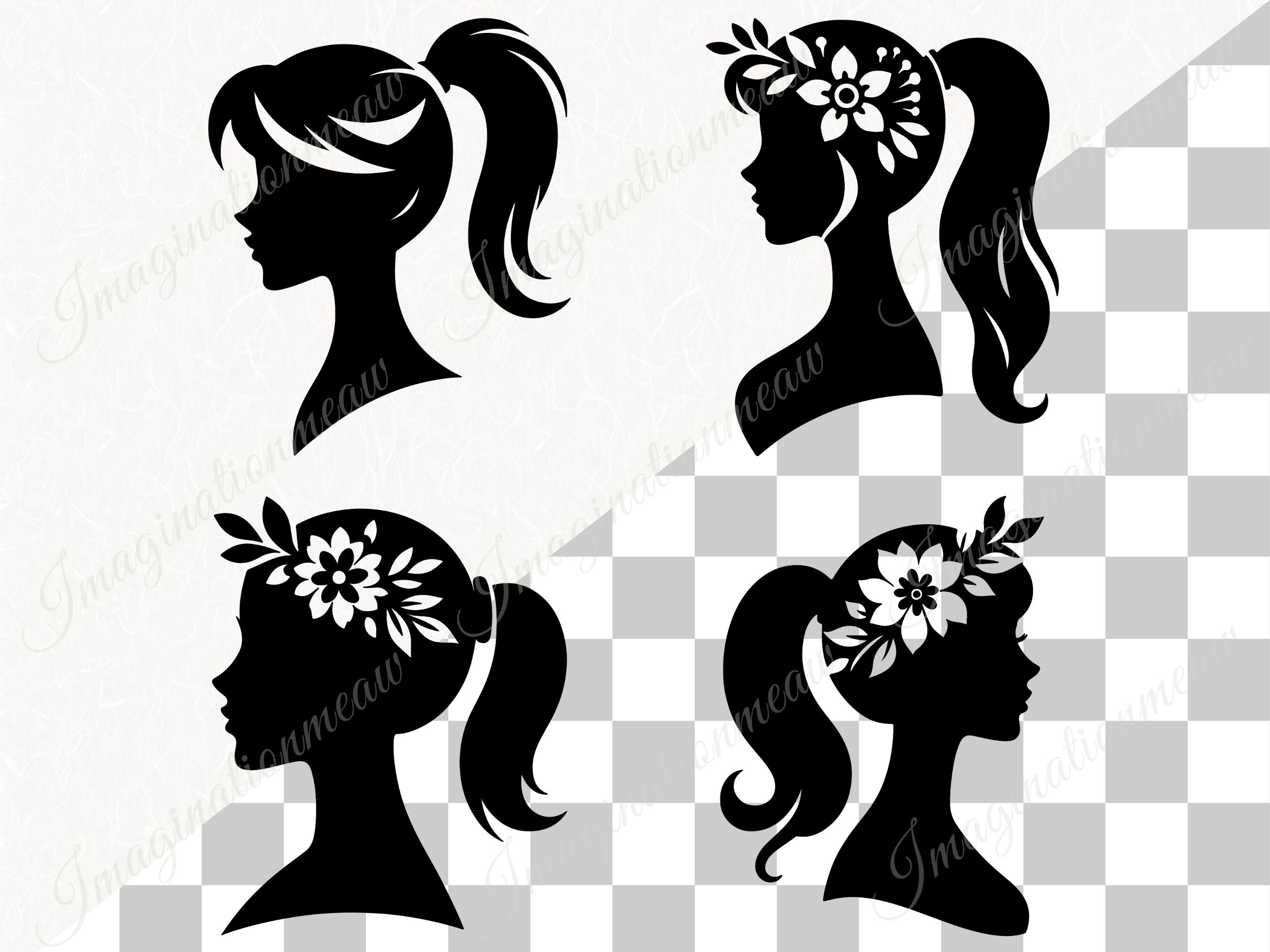 Woman SVG, Beautiful Woman Svg, Flower Woman Svg, Beautiful Girl Svg ...