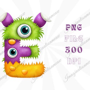 Monster Mash Alphabet PNG, Monster Alphabet Letters, Cute Monster ...