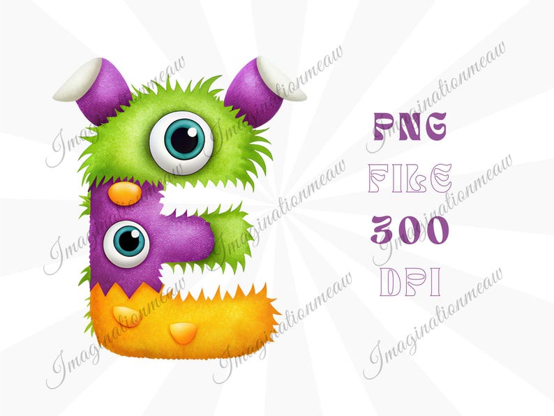 Monster Mash Alphabet PNG, Monster Alphabet Letters, Cute Monster ...