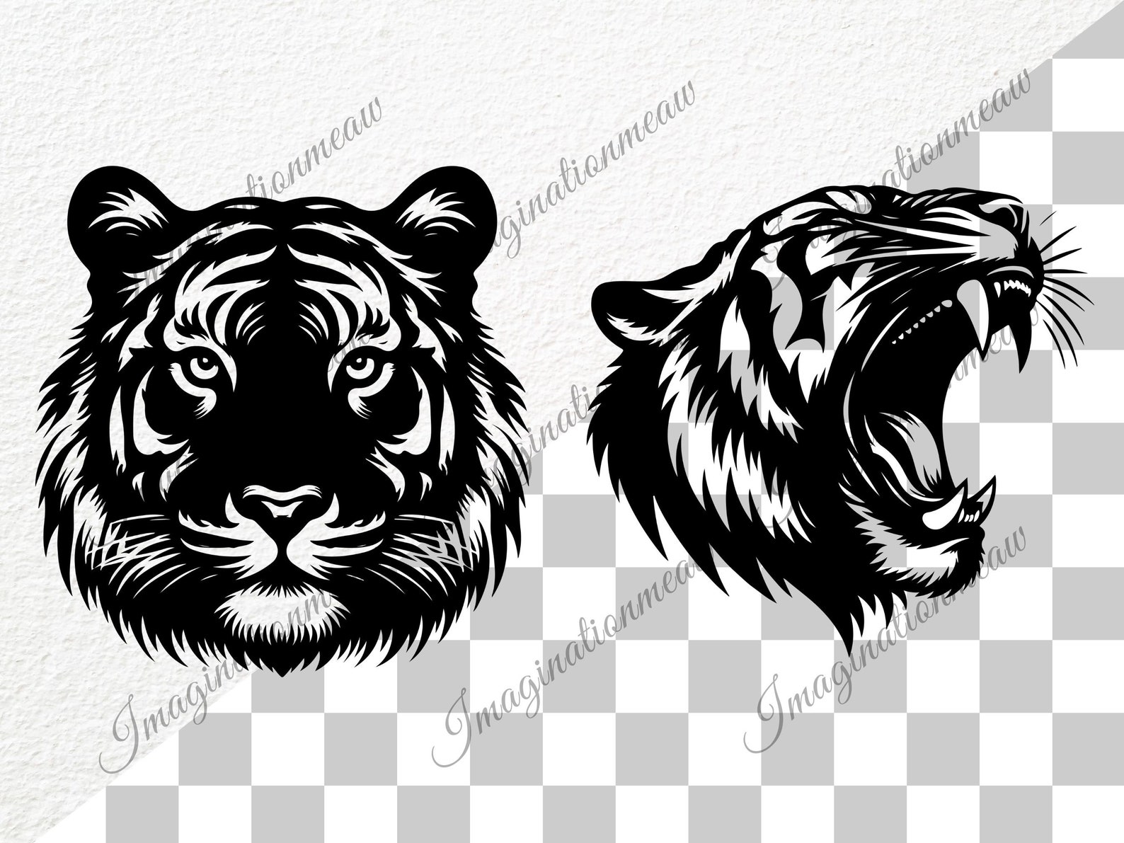 Tiger Head Svg Bundle, Tiger Head Svg, Tiger Svg, Tiger Face Svg, Tiger ...