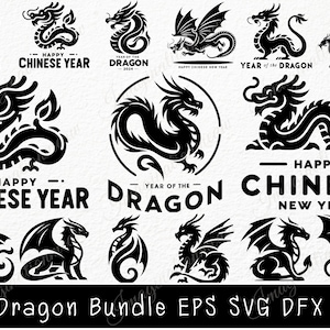 Dragon Svg - Etsy