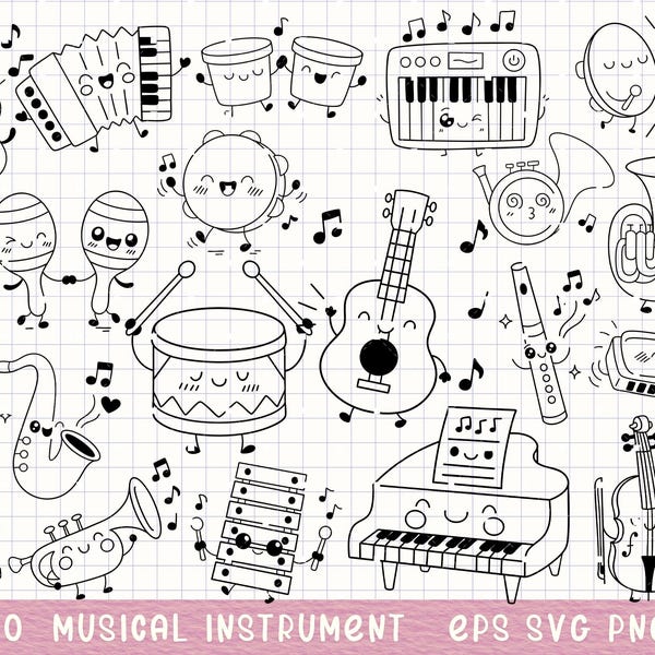 Music Instrument Art - Etsy