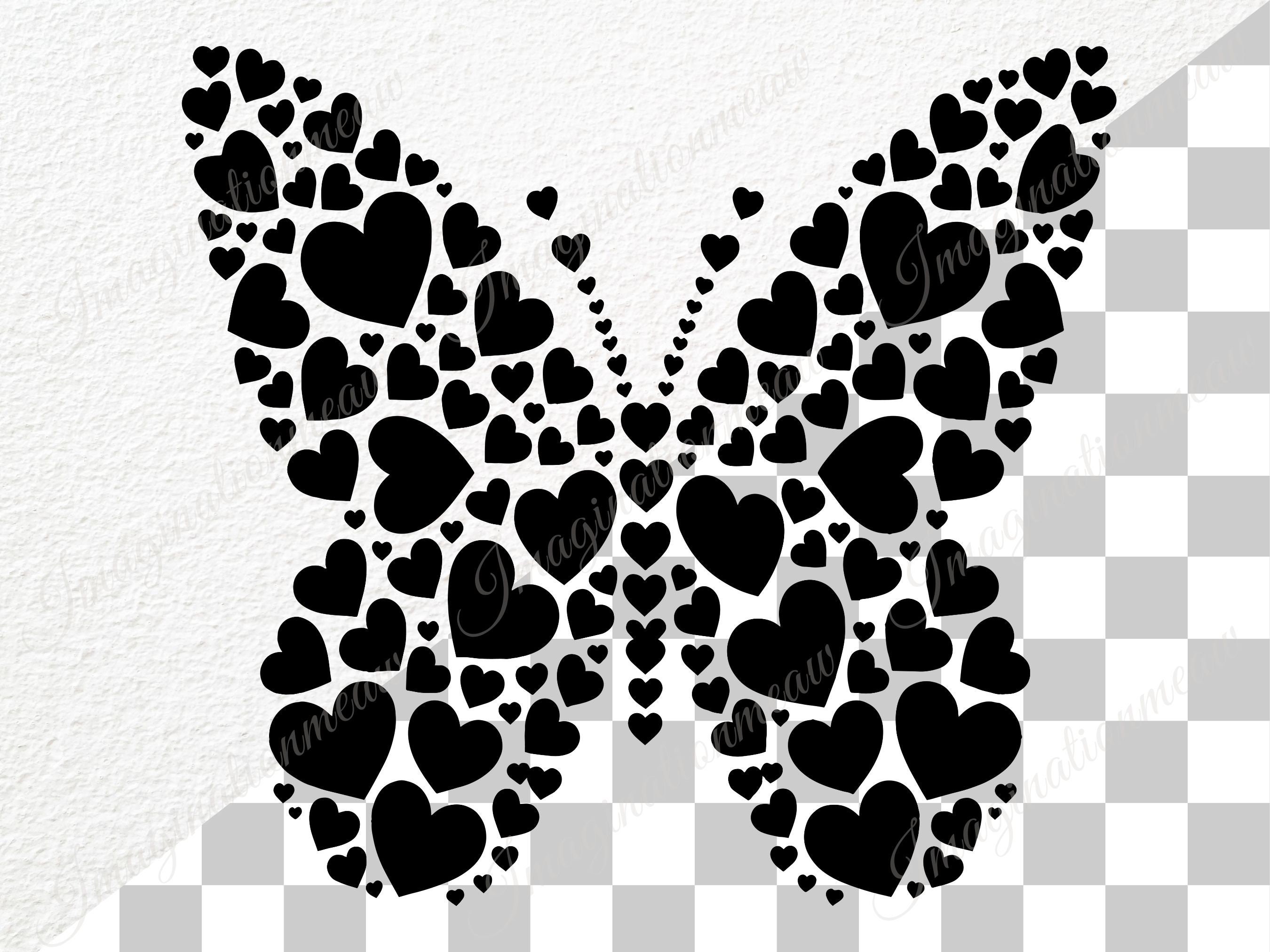 Butterfly Heart Svg, Love Butterfly Svg, Butterfly Svg, Heart Svg ...