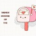 Love Letter SVG Bundle, Cute Kawaii Valentine Mail Clipart, Romantic ...