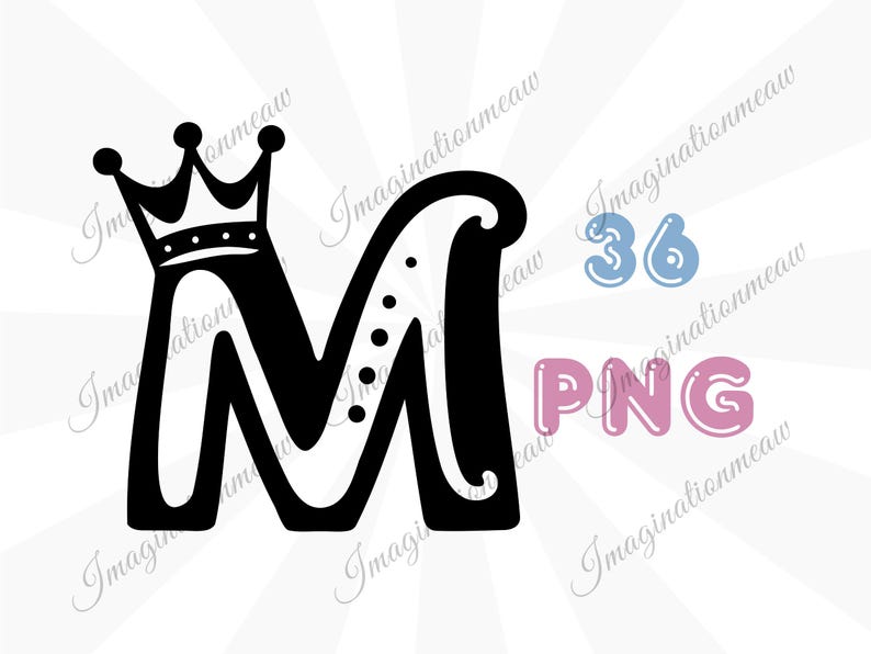 Crown Alphabet Svg, Crown Letters and Numbers Svg, Letter Monogram ...