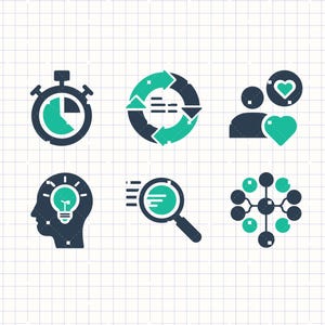 Design Thinking Clipart, Creative Process Svg, Innovation Clipart Set ...