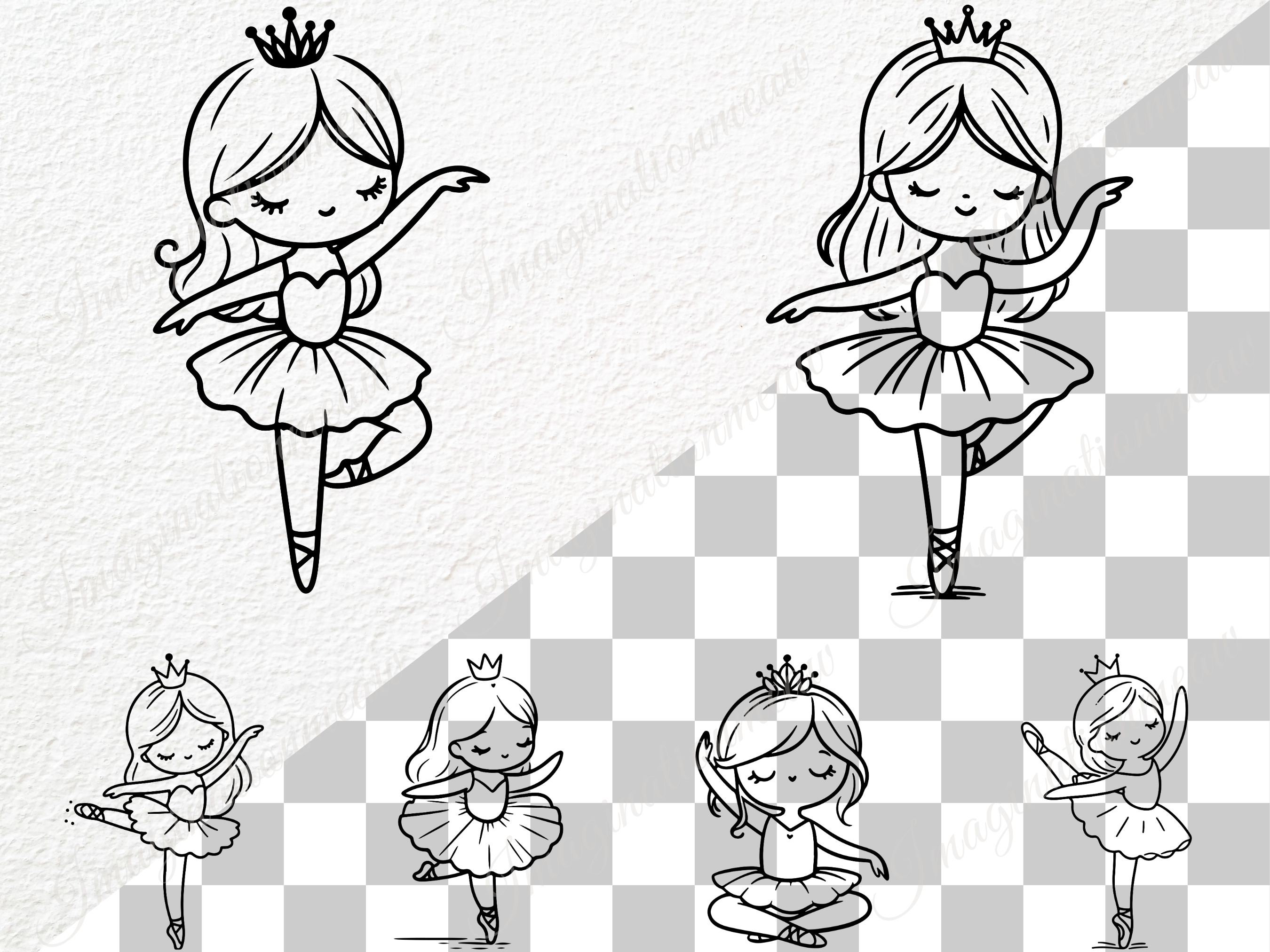 Ballet Dancer Svg Bundle, Dancer Svg, Dancer Girl Svg, Ballerina Line ...