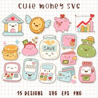 Money SVG Bundle | Dollar Sign Clipart | Money Bag SVG | Cash Cricut ...