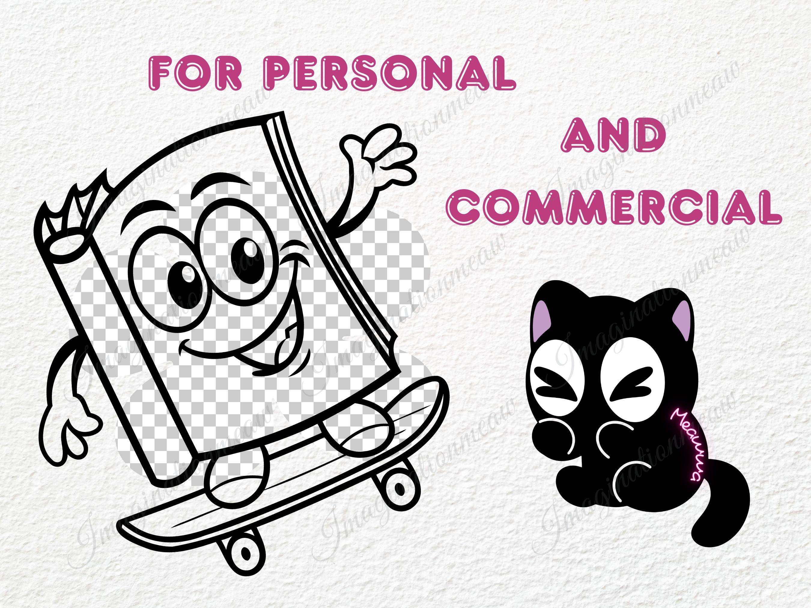 20 Cute Book SVG Designs, Cartoon Reading Clipart Bundle - Etsy