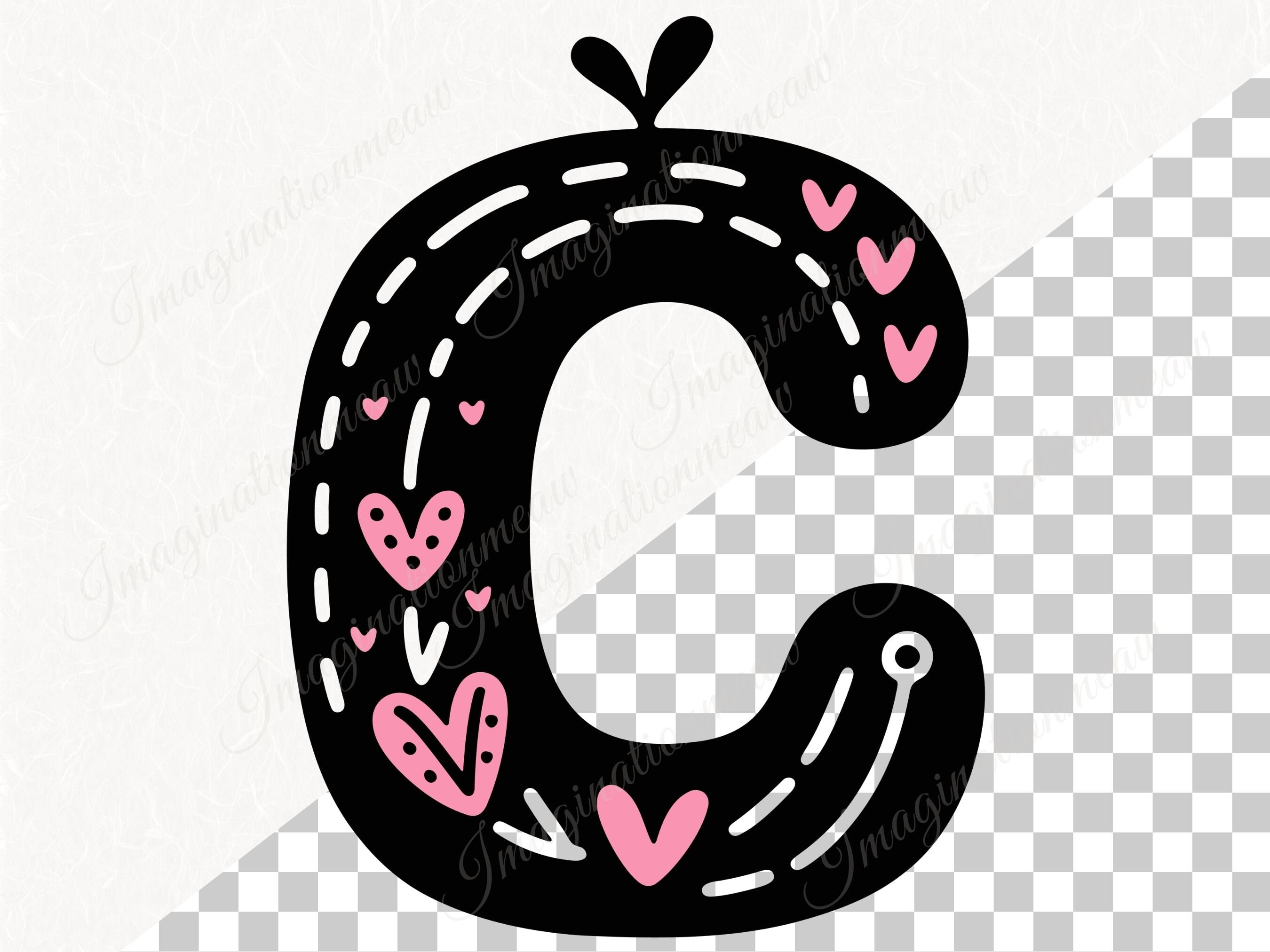 Heart and Flower Alphabet and Number Svg, Heart Numbers Svg, Flower ...
