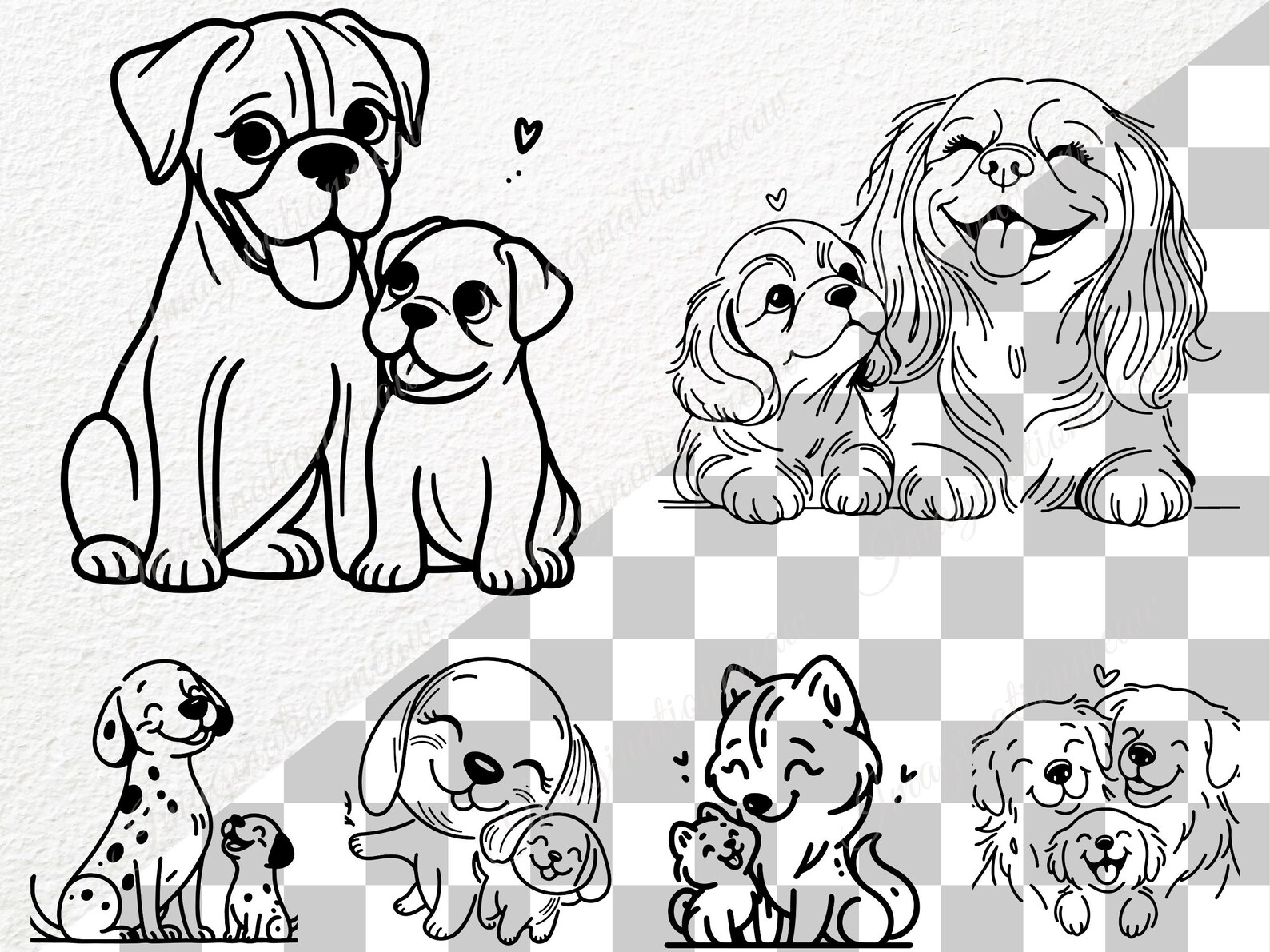 Dog Svg, Dog SVG Bundle, Family Dog Svg, Dog Breeds Svg, Biting Lips ...