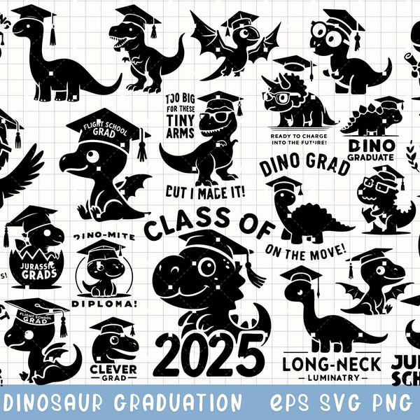 Dinosaur Graduation - Etsy