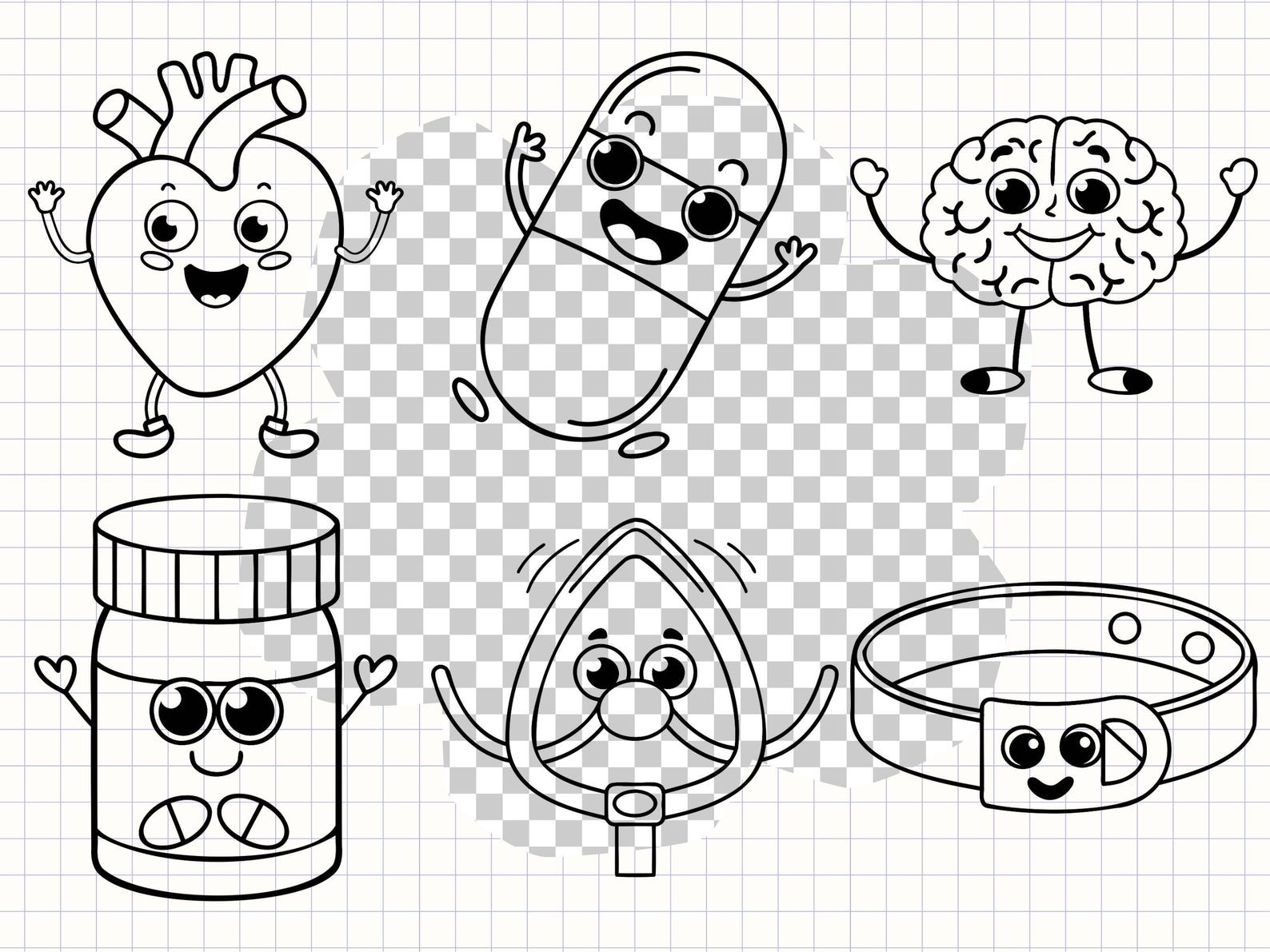 50 Medical Svg, Cute Doctor Clipart, Nurse Svg, Hospital Equipment SVG ...