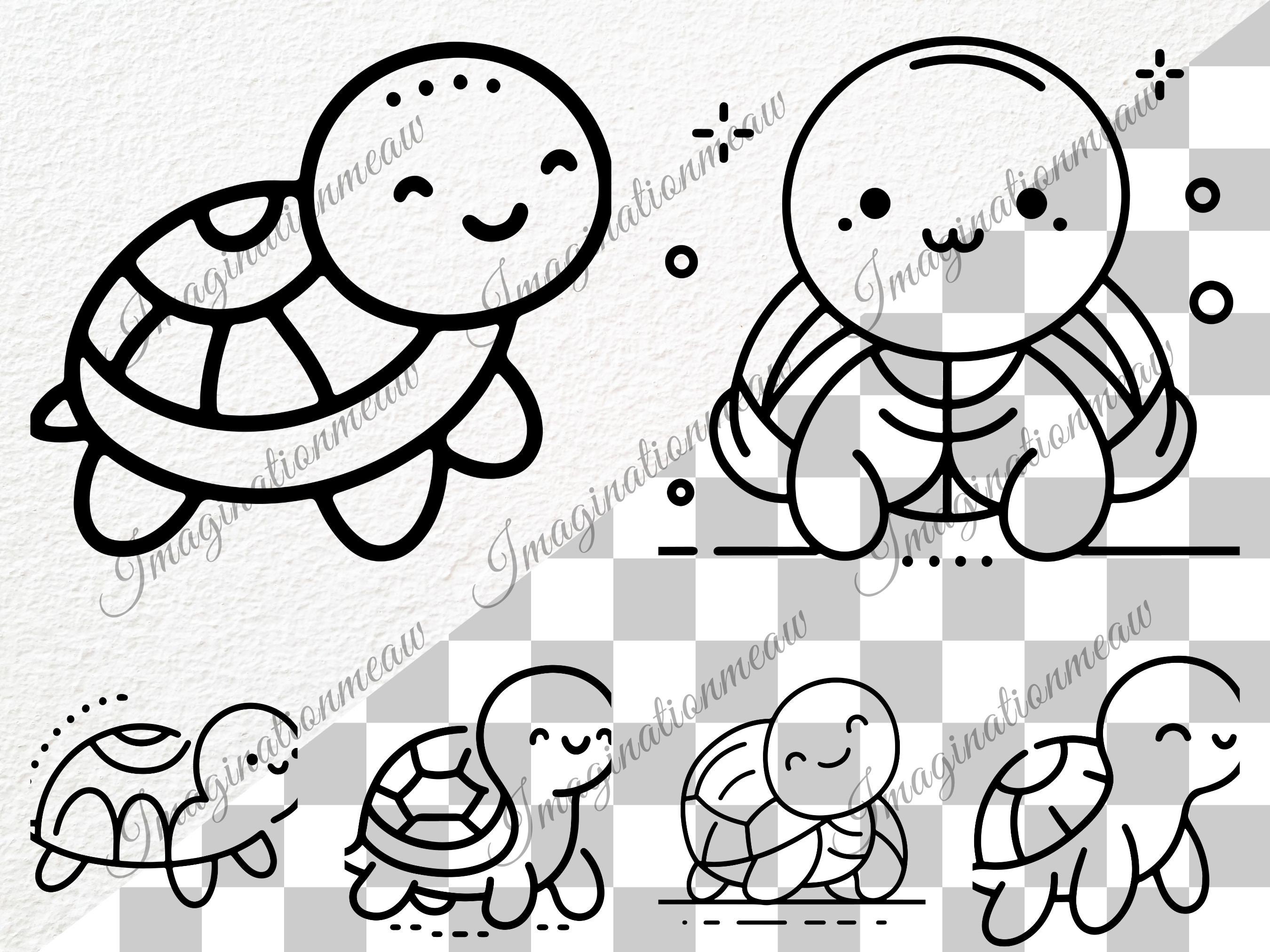 Tortoise Svg, Tortoise Clipart, Cute Tortoise, Hand Drawn Tortoise ...
