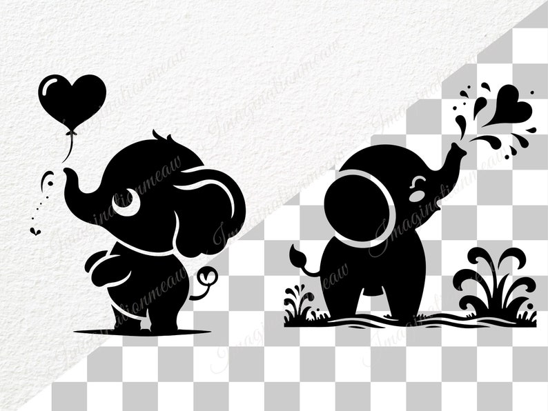 100 Elephant SVG Bundle, Elephant PNG Bundle, Elephant Clipart ...