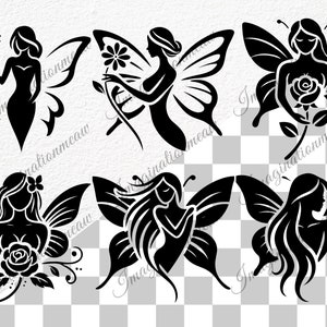 Woman and Butterfly Svg, Woman Silhouette Svg, Lady Silhouette Svg ...