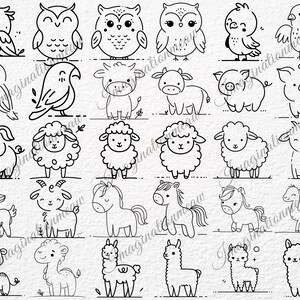 180 Animal Svg, Animal Svg Bundle, Wild Animal Svg, Animal Doodle Svg ...