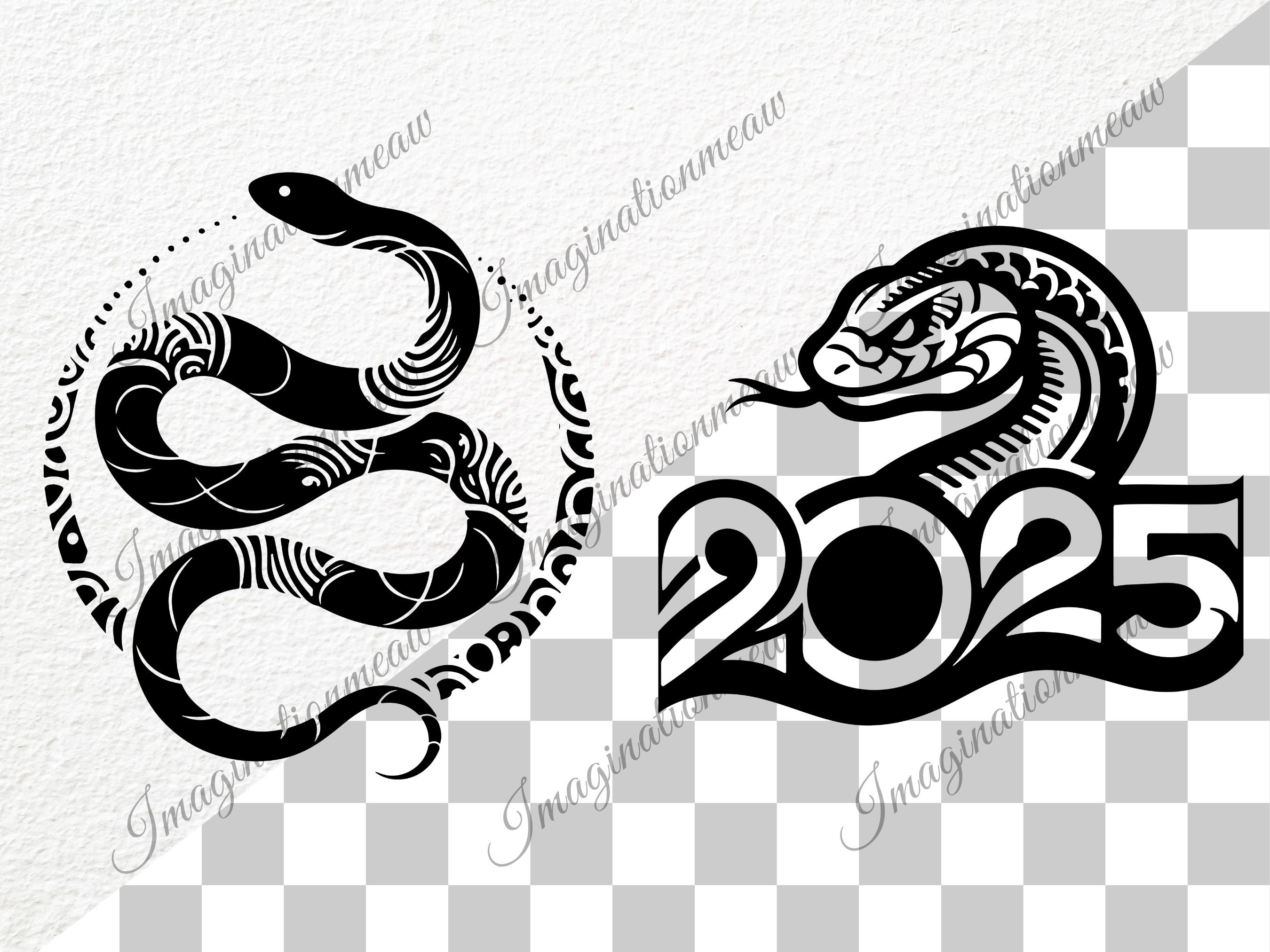 2025 Snake SVG, Year of the Snake 2025 Svg, Chinese New Year, Chinese ...