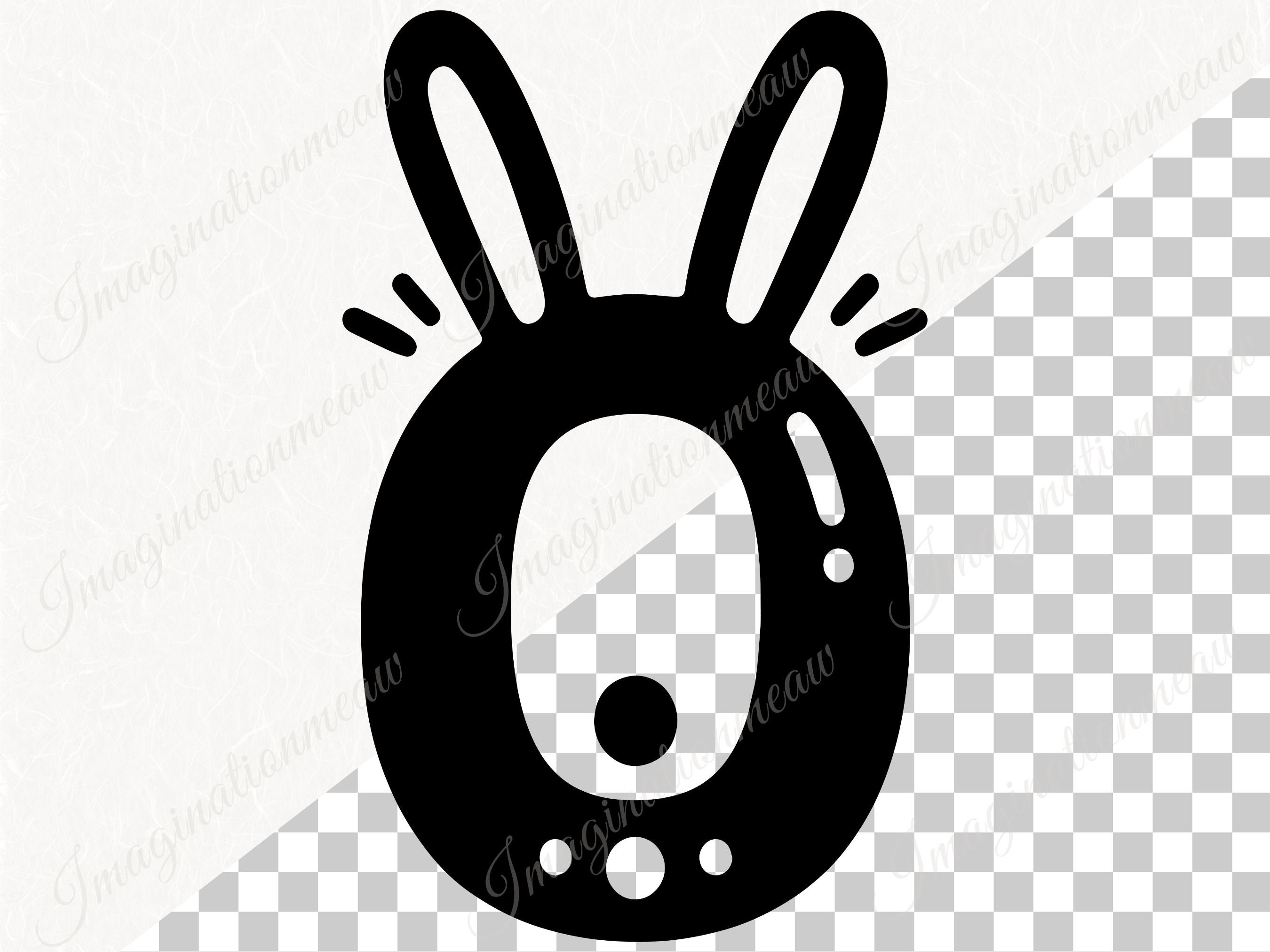 Rabbit Alphabet SVG, Rabbit Numbers Svg, Easter Bunny Alphabet SVG ...
