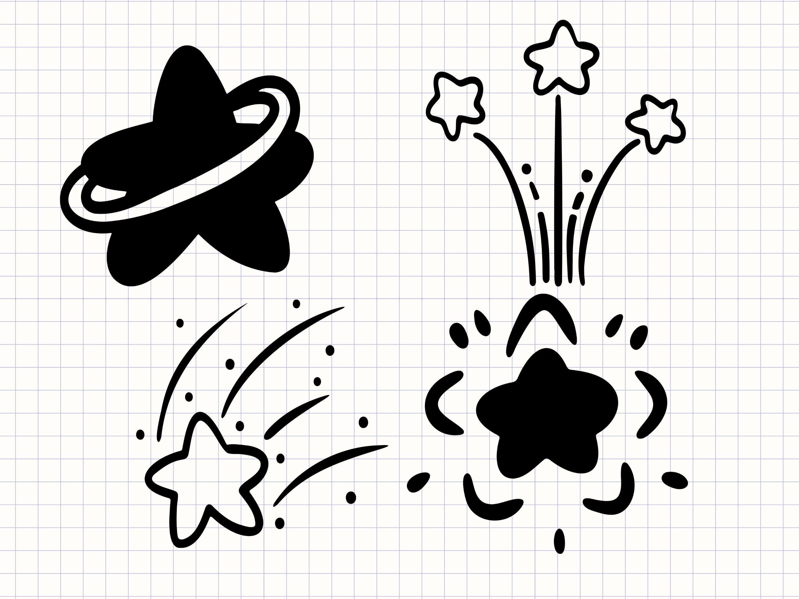 Stern Clipart Bundle, Sparkle SVG-Bundle, Sternen Clipart ...