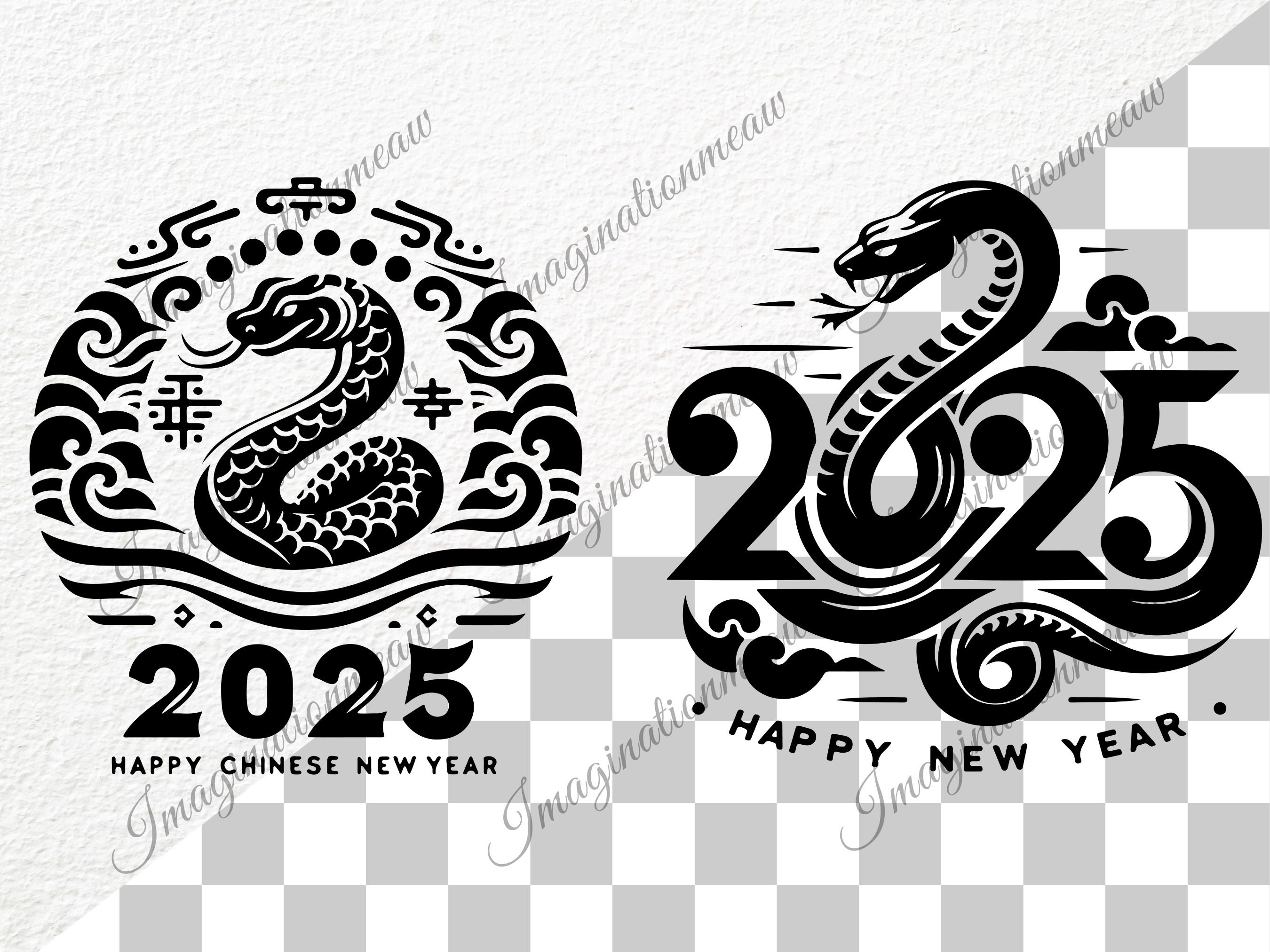 2025 Snake SVG, Year of the Snake 2025 Svg, Chinese New Year, Chinese ...