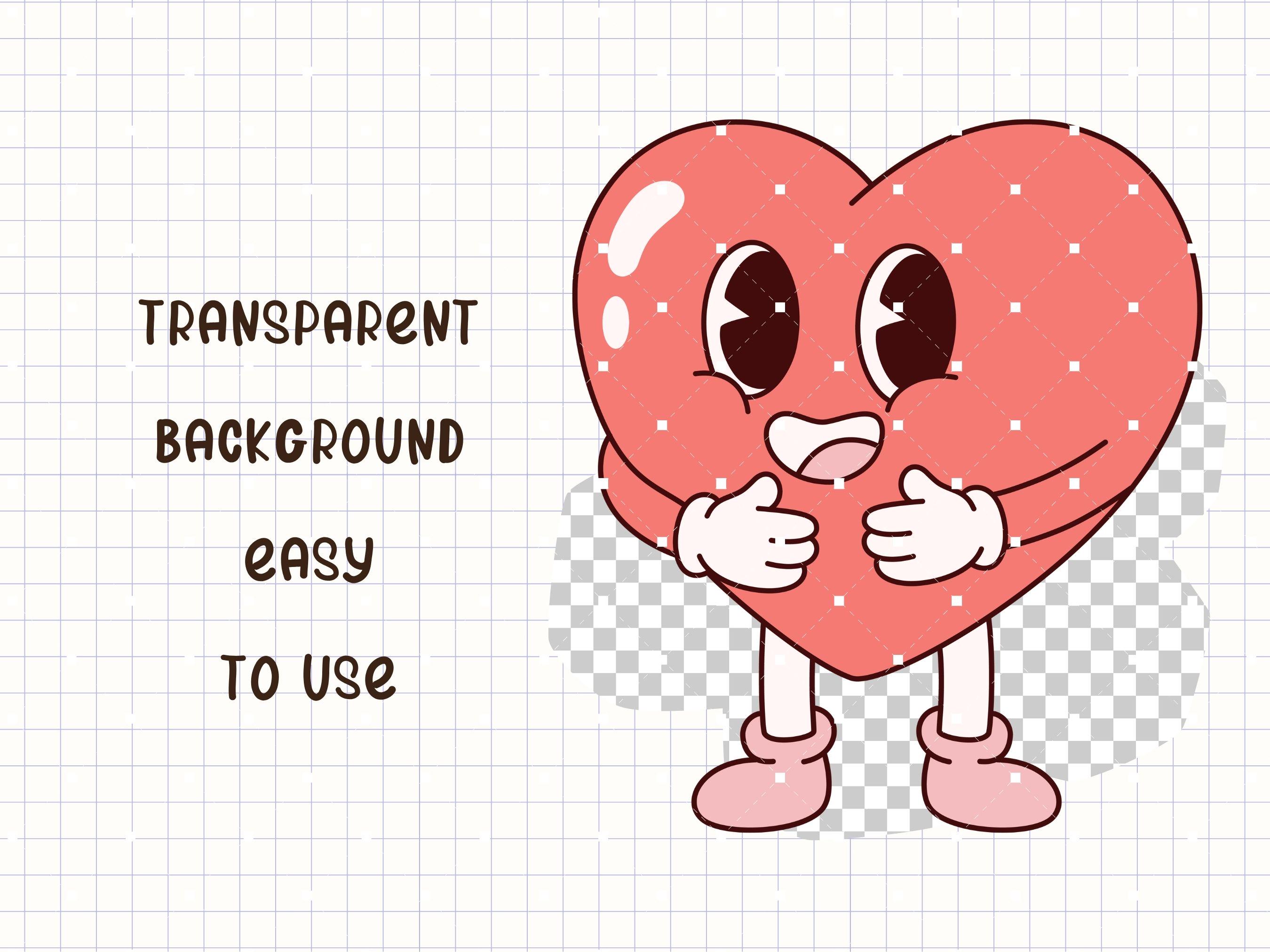 Cute Heart Cartoon Clipart Set, Kawaii Love Emoji SVG Bundle, Valentine ...