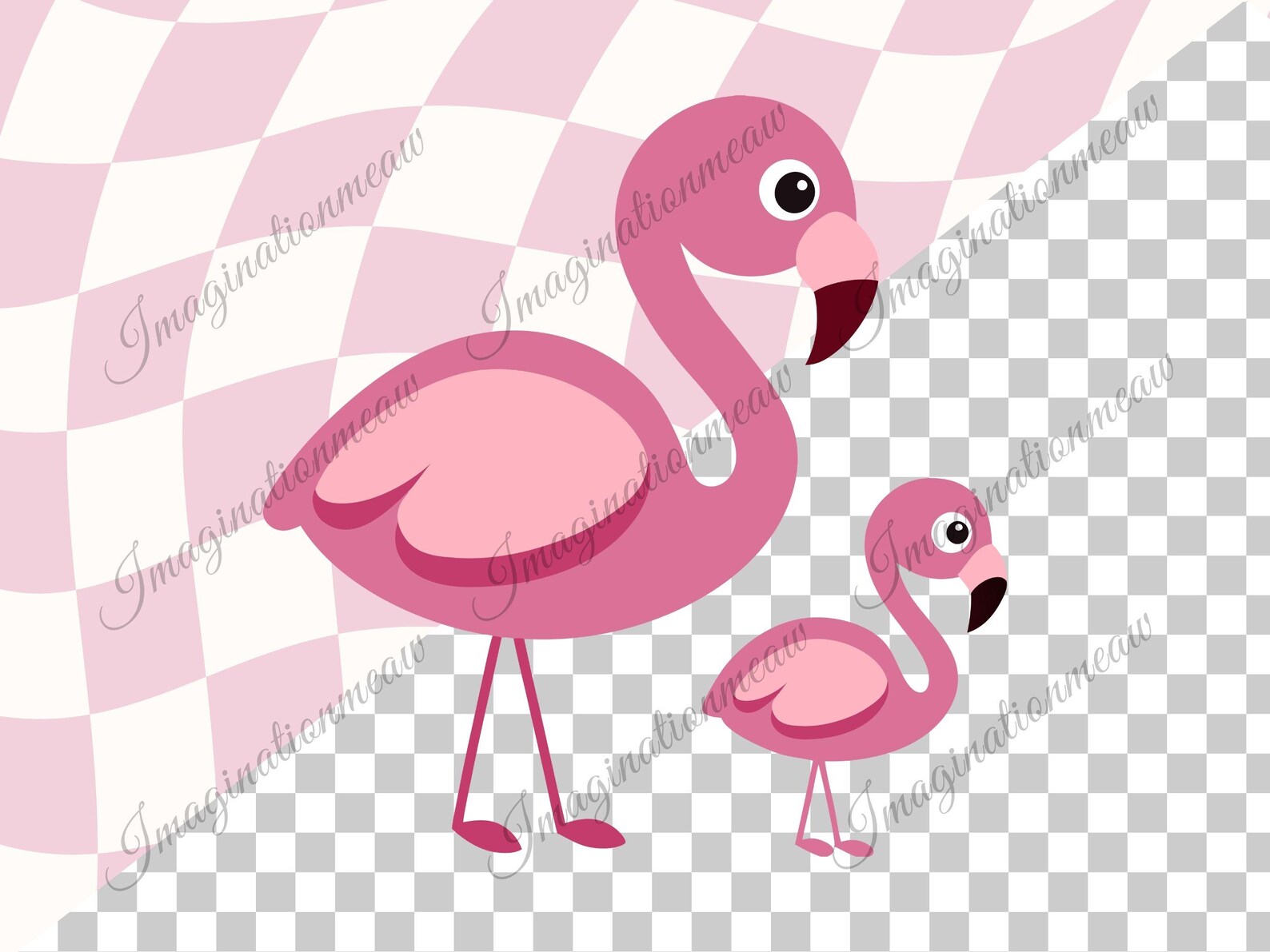 Flamingo SVG Bundle, Cute Flamingo Clipart, Tropical Bird Digital Art ...