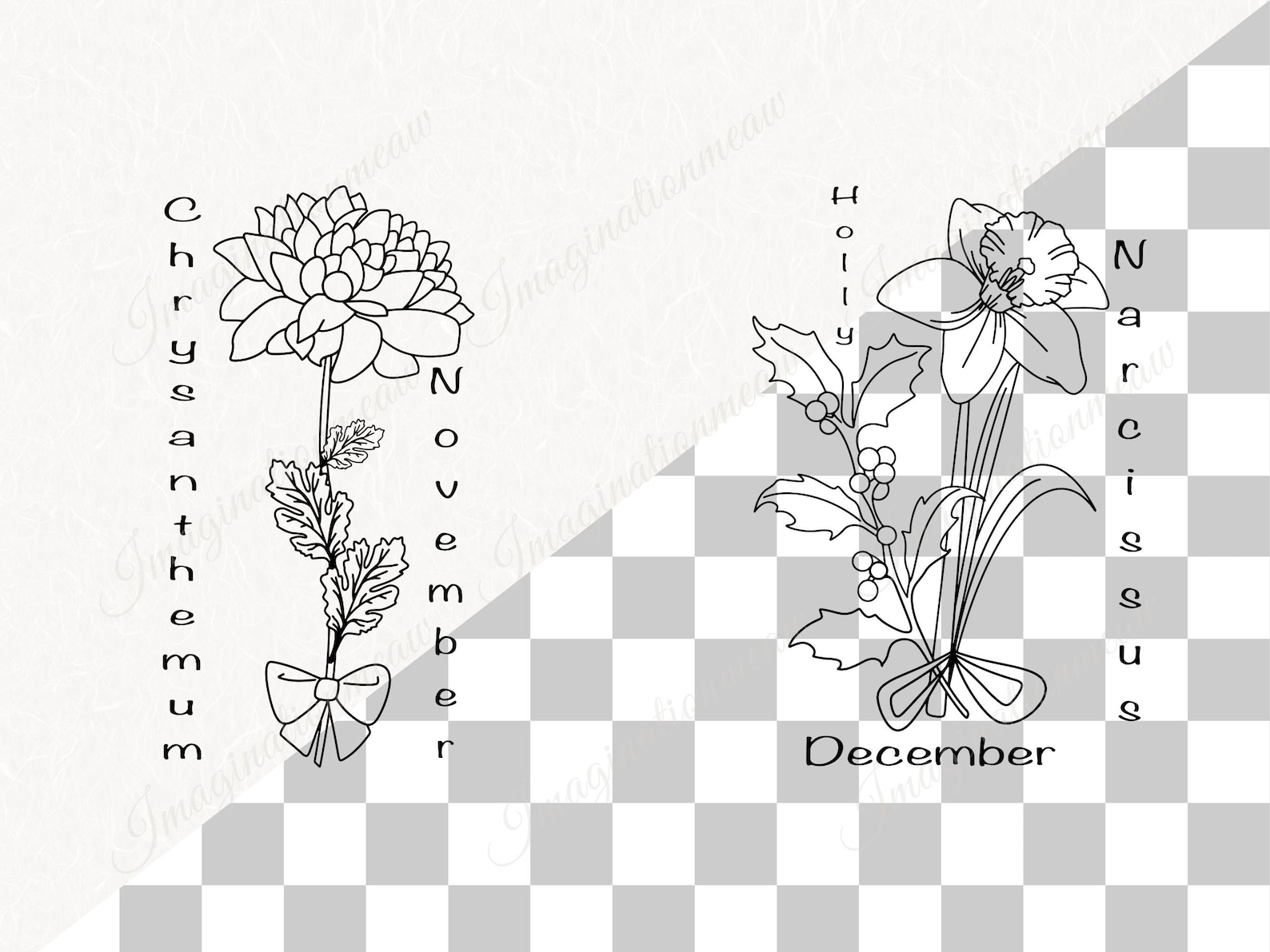 Birth Month Svg Bundle, Birth Flower Svg, Birth Month Svg, Flower Svg ...