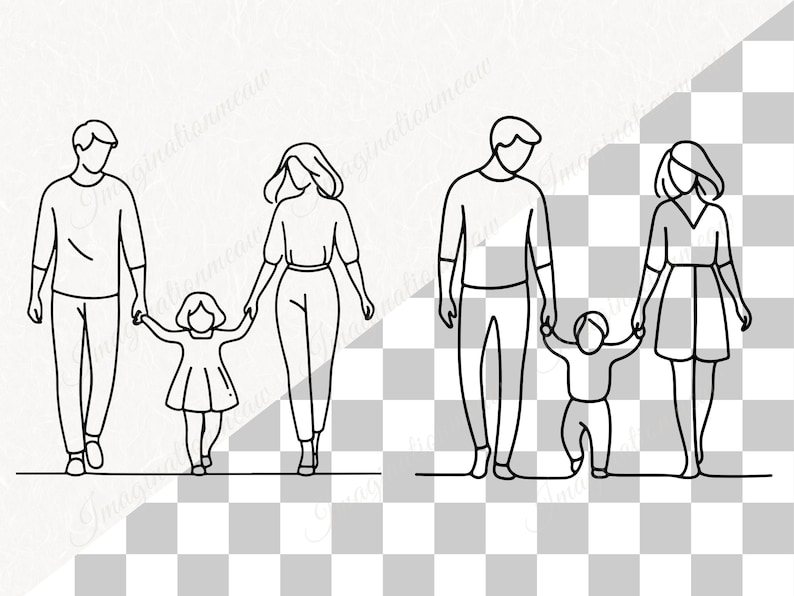 Family SVG Bundle, Family Svg, Father, Mother, Daughter and Son ...