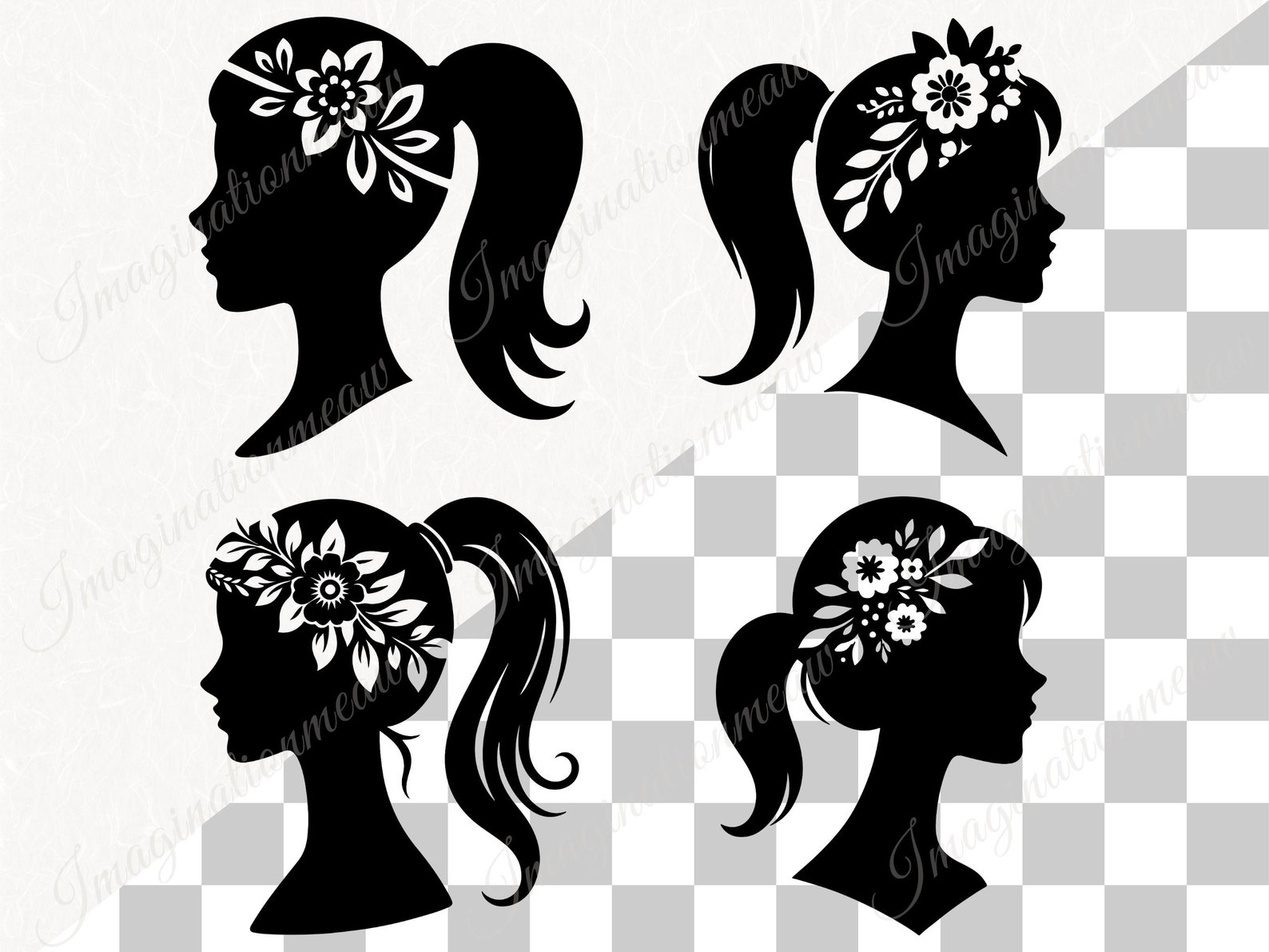 Woman SVG, Beautiful Woman Svg, Flower Woman Svg, Beautiful Girl Svg ...