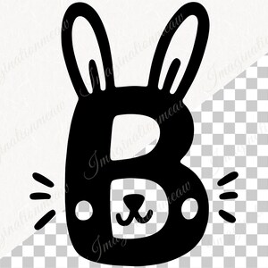 Rabbit Alphabet SVG, Rabbit Numbers Svg, Easter Bunny Alphabet SVG ...