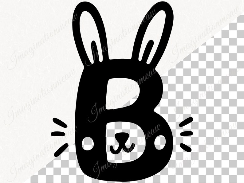 Rabbit Alphabet SVG, Rabbit Numbers Svg, Easter Bunny Alphabet SVG ...