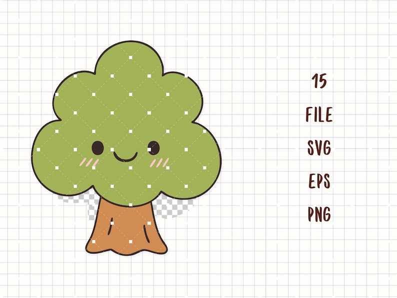 Nature Garden SVG Bundle, Cute Kawaii Spring Clipart Set, Bunny Flower ...