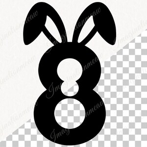 Rabbit Alphabet SVG, Rabbit Numbers Svg, Easter Bunny Alphabet SVG ...