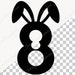 Rabbit Alphabet SVG, Rabbit Numbers Svg, Easter Bunny Alphabet SVG ...