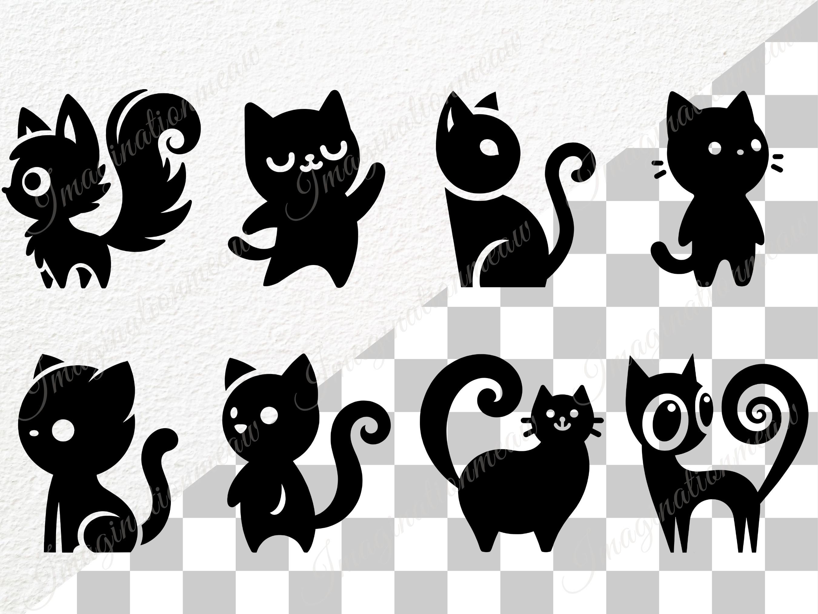 Cat SVG Bundle, Funny Cat Svg, Cute Cat PNG, Cat Clipart, Kitten Svg ...