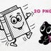 20 Cute Book SVG Designs, Cartoon Reading Clipart Bundle - Etsy