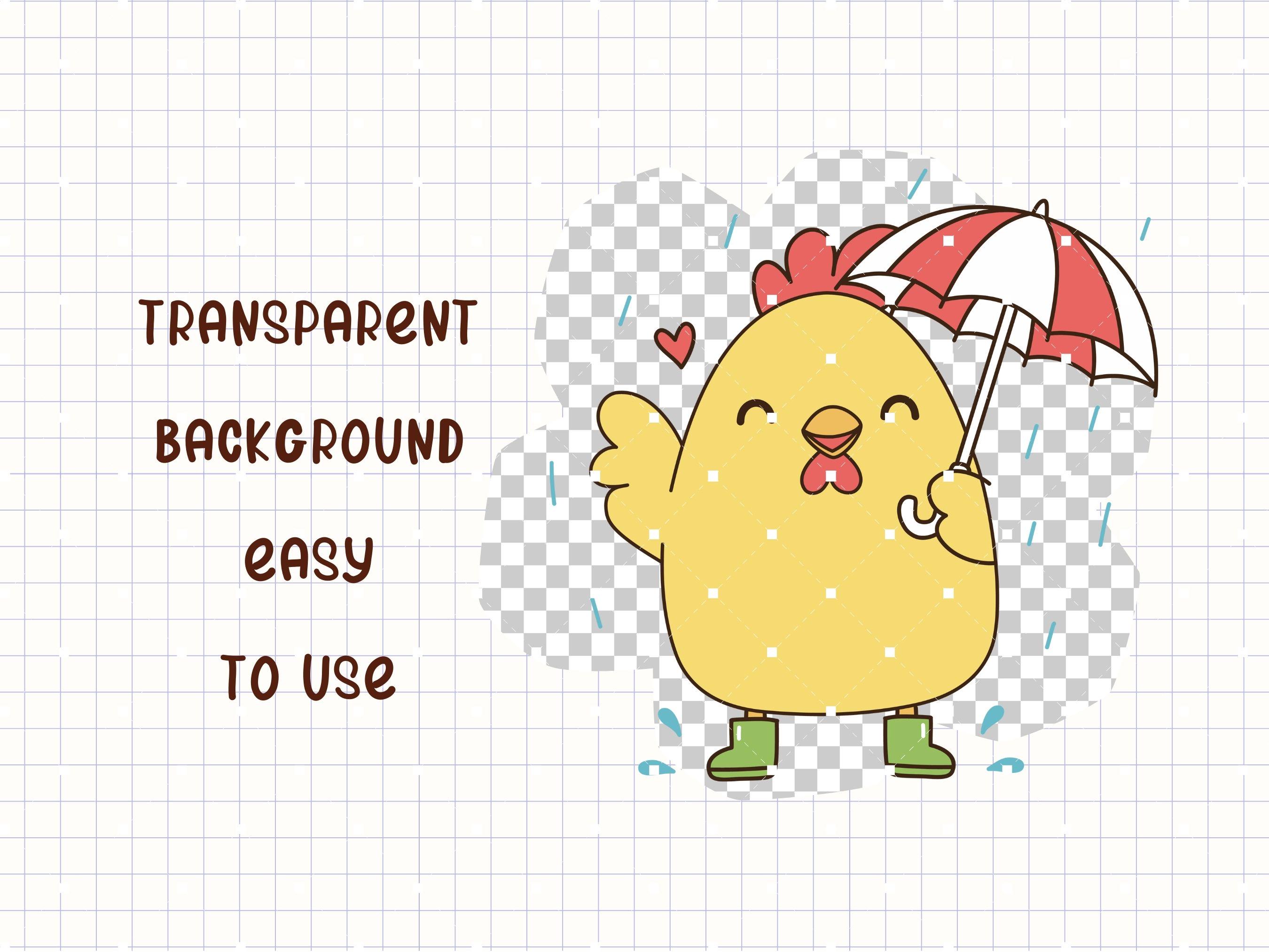 Cute Chicken Svg Bundle, Kawaii Farm Animal Clipart, Hand Drawn Baby ...