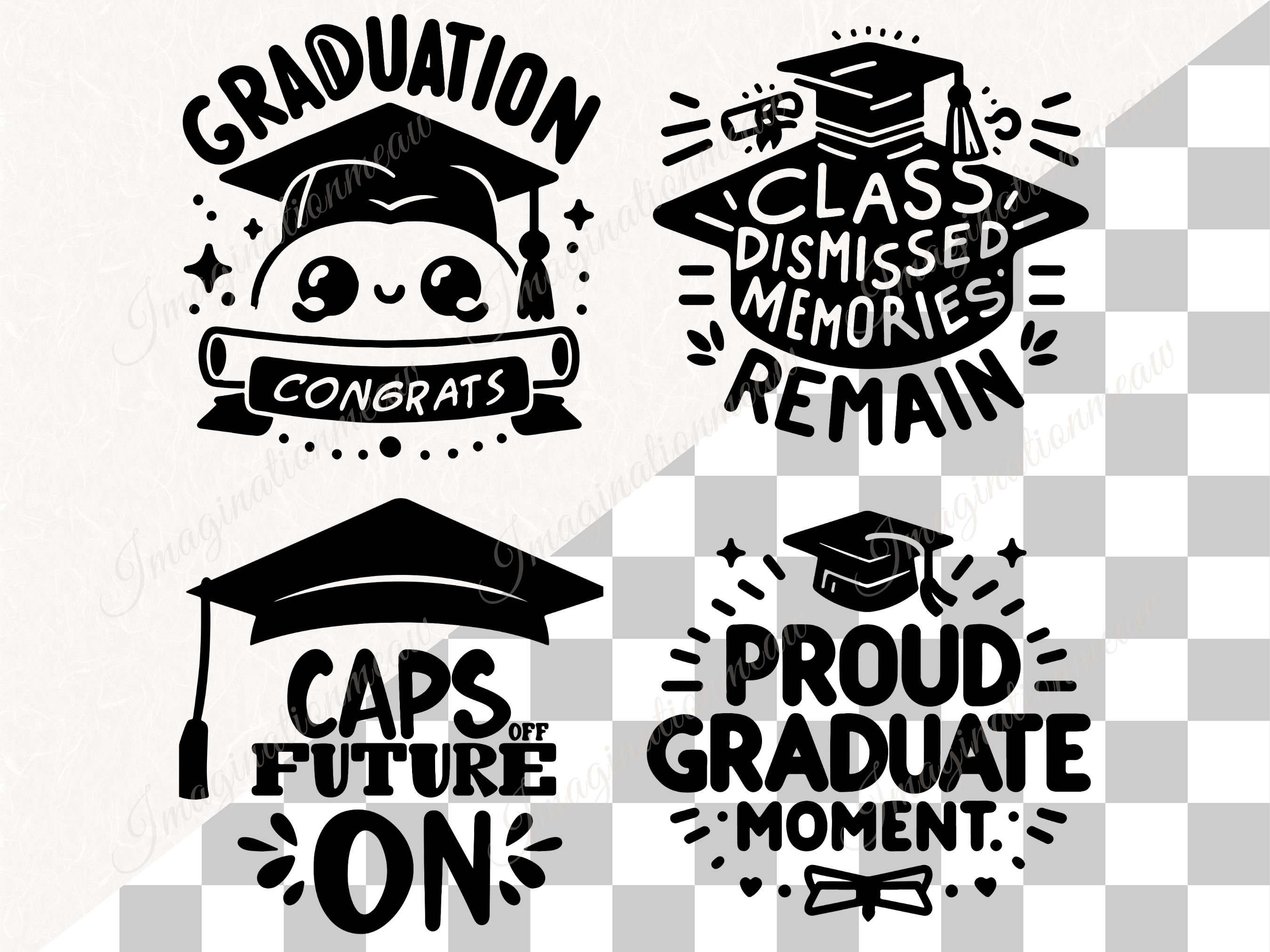 Paquete SVG de citas de graduación, SVG de graduación, paquete de ...